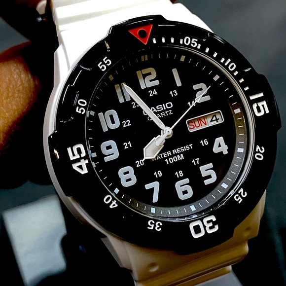 Accessories | White And Black Casio Watch | Poshmark